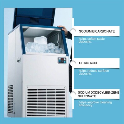 JUE FISH Ice Maker Descaling Tablets - Gentle Cleaning Effer