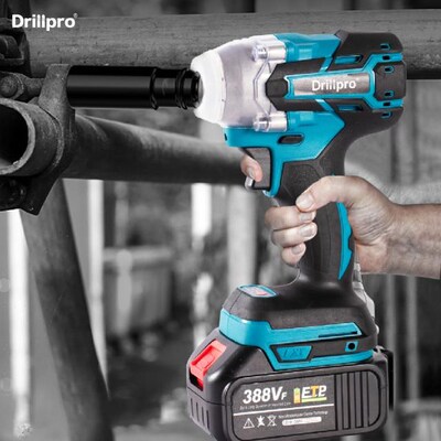 388VF 520N.m Brushless Cordless Electric Impact Wrench Power