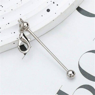 6 Pcs Blank Beadable Keychains Handmade Metal Keyrings