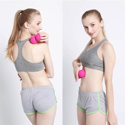 Peanut Massage Ball Exercise Lacrosse Balls TPE Double Muscl