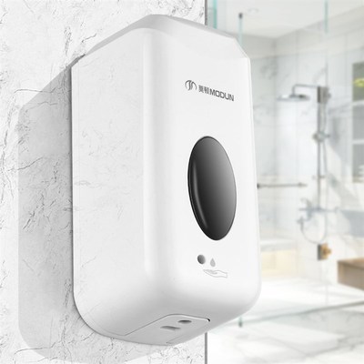 莫顿MD11塑料自动感应皂液器12液滴给皂液机皂液盒1000ml洗手液盒