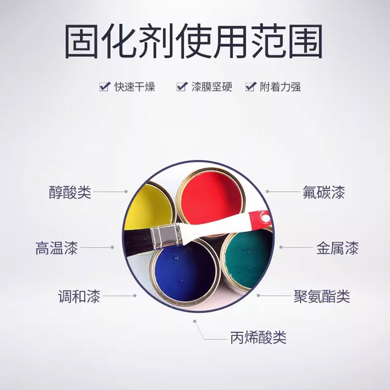 油漆通用固化剂金属漆催干剂固涂料丙烯酸聚氨酯地坪硬化剂快干剂