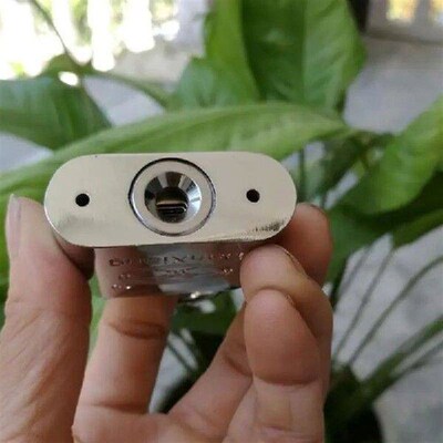 Electroplated Iron Long Shackle Keyed Pad With 3 Key