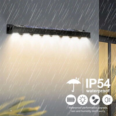 Solar Wall Light Outdoor 4/6/8LED Waterproof Solar Fence Sig