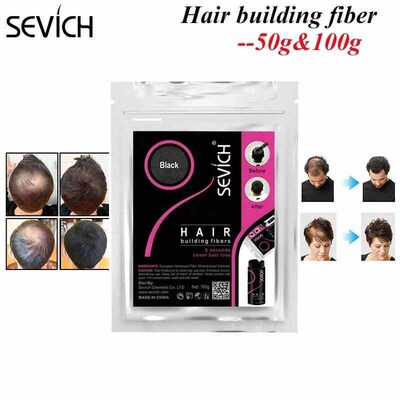 Sevich 500g Refill Hair Fiber Anti Hair Loss Product 10Color