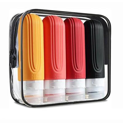 90ml/Set Silicone Travel Multicolour Cosmetic Bottles Empty