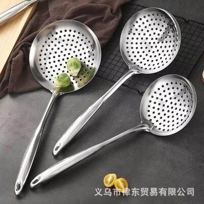 Stainless Steel Slotted Spoon 201, Integrated Design, Suitab