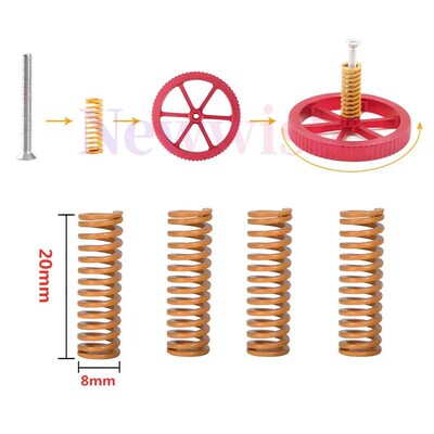 Creality Ender 3 Springs Upgrade Kit,Hot Bed Leveling Kit fo