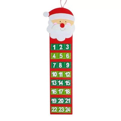 Santa Claus Snowmen Christmas Advent Calendar Door Wall Wind
