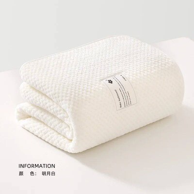 Soft Fleece Baby Bath Towel Newborn Baby Blanket Thick Absor