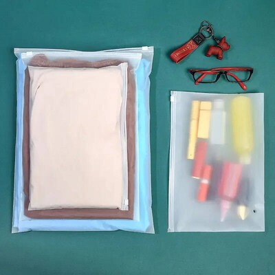 10pc Froted Platic Packaging Bag Travel Storage Bag Waterpro