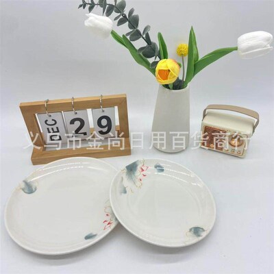 Melamine irregular-shaped plate, plastic snack and cold dish