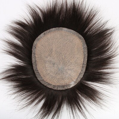 Wig Tablets Mens Blank Real Hair Top Hair Replenishment Tab