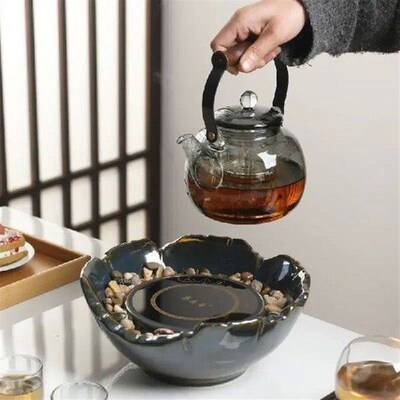 Steaming Teapot Heating Heat-Resistant Glass, Thickened
