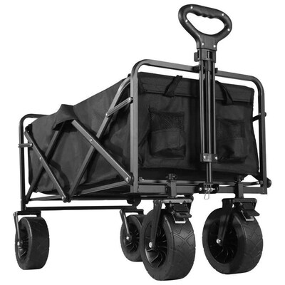 Collapsible Folding Utility Beach Wagon Cart Heavy Duty Larg