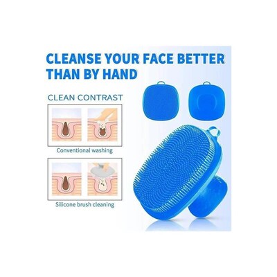 Silicone Face Scrubber for Men and Women Facial Cleansing Br