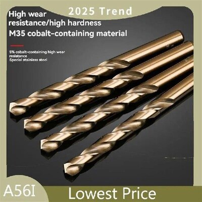 10PCS Twist Drill Bit Set M35 4.0Mm 3 Edge HSS Hole Drill