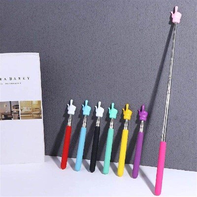 1pc Retractable Teacher Pointer Finger Design Telescopic