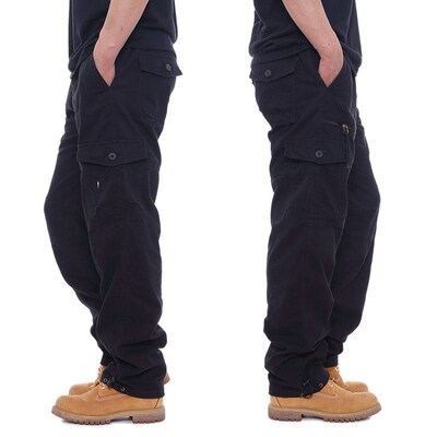 Cotton Cargo Pants Men Overalls Army Military Style Tactical