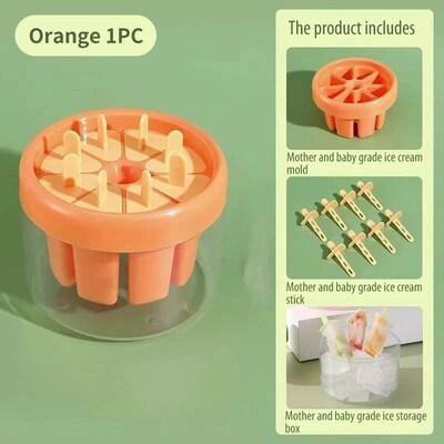 Fashionable Cute Popsicle Mold Household 8 Grid Ice Cream Ma