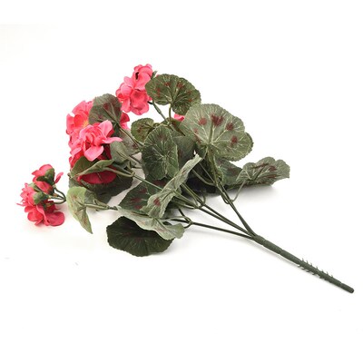 36cm Artificial Geranium Red Pink Flowers Plant Artificial P