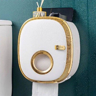 Toilet Paper Container Holder Tissue Box Wall Mounted