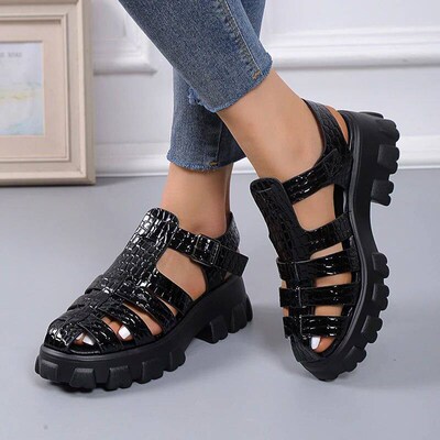 Summer Fashion Gladiator Women Narrow Band Cross-tied