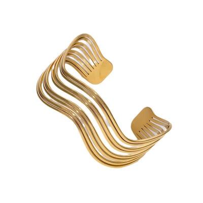 SimpleChic Stainless steel bracelet Geometric lines Minimali