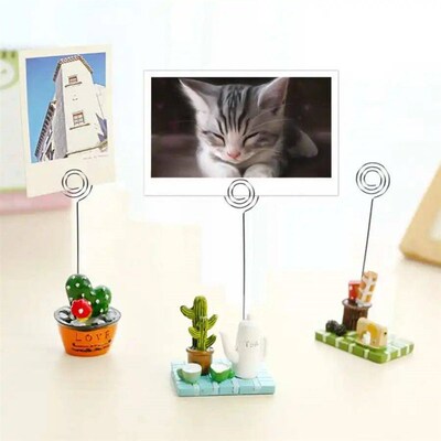 Photo Clip Holders Metal Round/Star/Heart DIY Craft Wire She