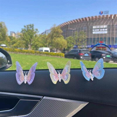 Animated butterfly car ornament, a creative and lively inter