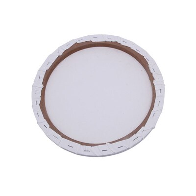 White Blank Panels Round Canvas Board Wooden Frame Art Artis