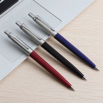 5Pcs/Set Metal Ballpoint Pen Promotional Pens G2 Refill Blue