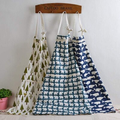 Kitchen Apron cooking aprons dining room barbecue pocket ap