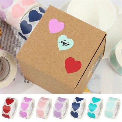 500 Pcs Package Label Gift Packaging Home Decor Love Heart
