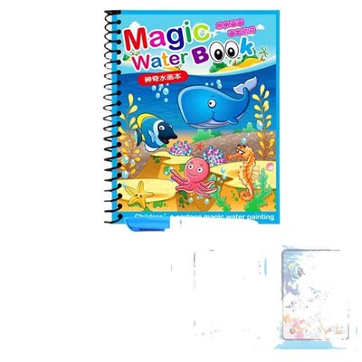Childrens Magic Water Drawing Book - Educational Toy for Pa