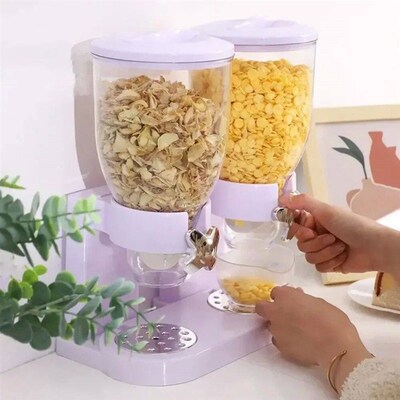 Food Storage Cereal Dispenser Storage Candy Dry Food Contain