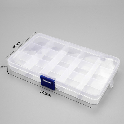 1pcs Plastic 6/815 Storage boxes Slots Adjustable packaging