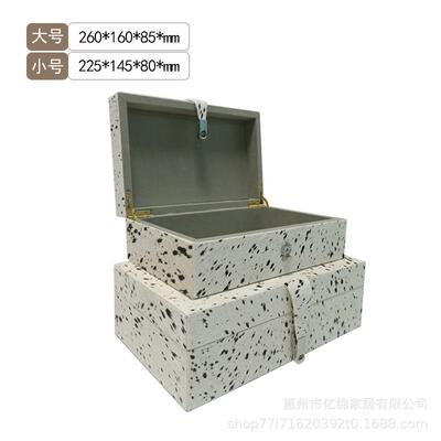 现代简约创意毛装首饰YJ0052盒样板房客厅玄关软饰卧品室衣马帽间