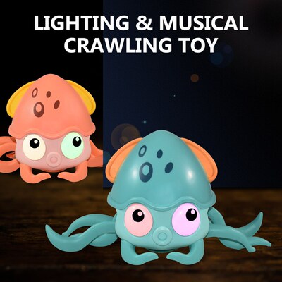 Kids Induction Escape Crab Octopus Crawling Toy Baby Electro