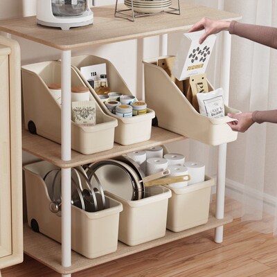 Kitchen Cabinet Storage Box With Pulley Refrigerator Tableto
