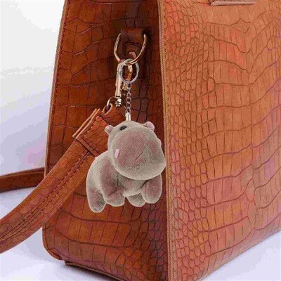 Simulation Hippopotamus Keychain Animal Novelty Keychains