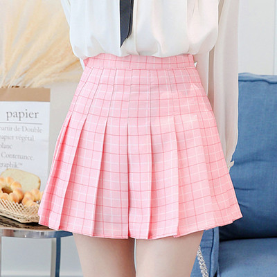 Girl Pleated Tennis Skirt High Waist Short Dress With