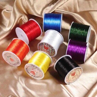 393inch/Roll Strong Elastic Crystal Beading Cord 1mm for Bra