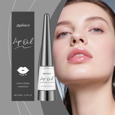 Zephoco Black Nourishing Lip Oil - Gentle Care, Hydration, a