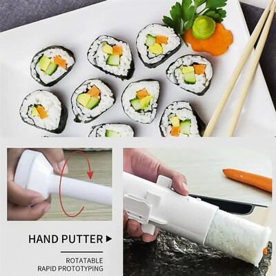 Quick Sushi Maker DIY Roller Rice Mold Meat Vegetable Rollin