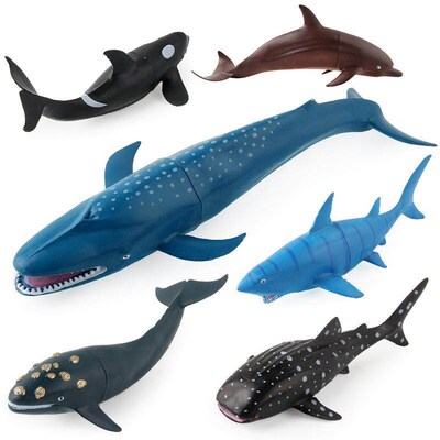 Free shppng, smulaton marne anmal model toy orca shark dolph