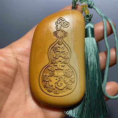 天然石头手把件松花石泥石雕刻奇石石茶桌摆件茶宠盆景鱼缸造景