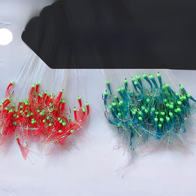 六顺彷生钩翘嘴白条单根子线单钩鱼皮虾皮单根子线100根起售