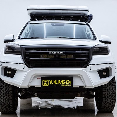 运良 哈弗H9改装升级案例整车改装前后杠油箱升高行李框帐篷护板