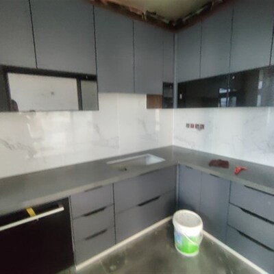 惠州橱柜维修岗石整体橱柜定做灶台麻石柜体不锈钢台面石材大理石